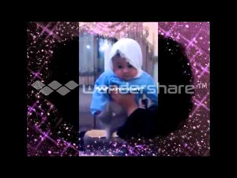 baby girl Qamar is playing gangnam style