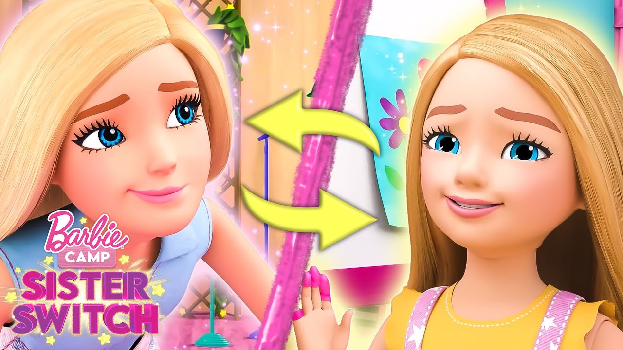 Barbie y Chelsea intercambian lugares por un día | Barbie Camp Sister ...