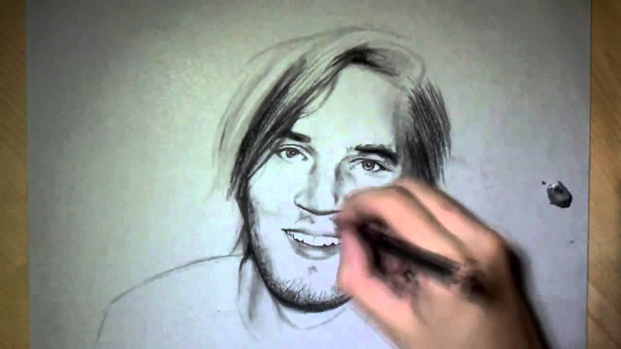 drawing youtubers #1 - PEWDIEPIE - YouTube
