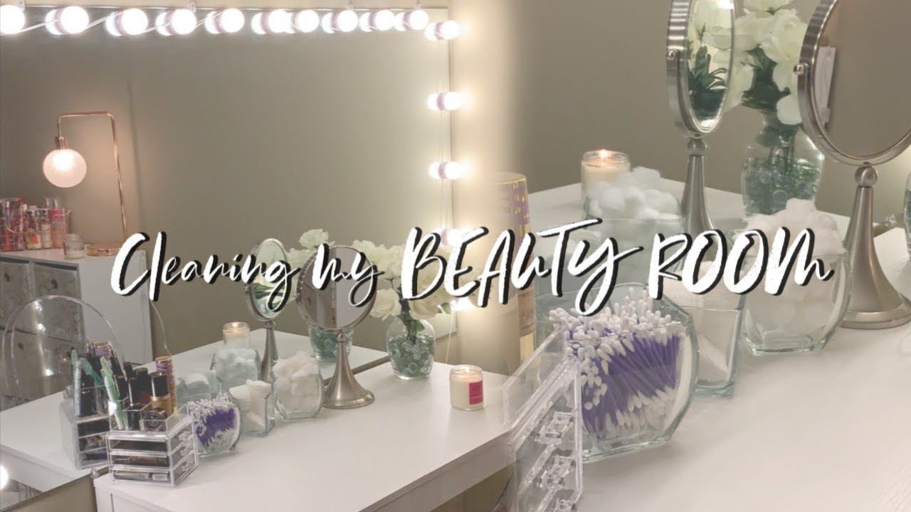 Clean My BEAUTY ROOM with Me!! Highly requested - YouTube