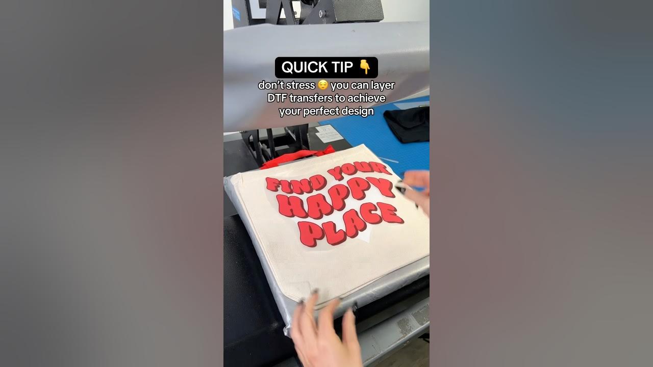 Quick Tip: Layering Your DTF Transfers IS Possible! - YouTube