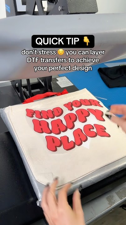 Quick Tip: Layering Your DTF Transfers IS Possible! - YouTube