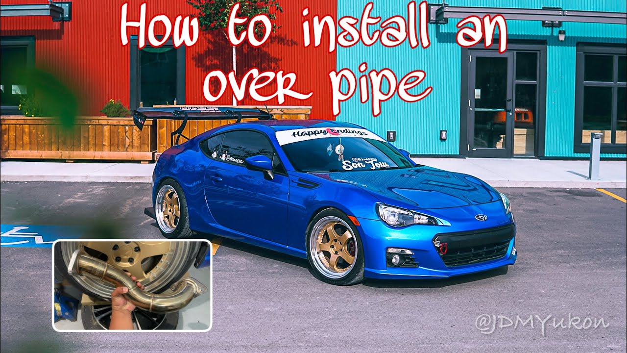 How To Install an Over pipe on brz ,86 and FRS 2014 - YouTube