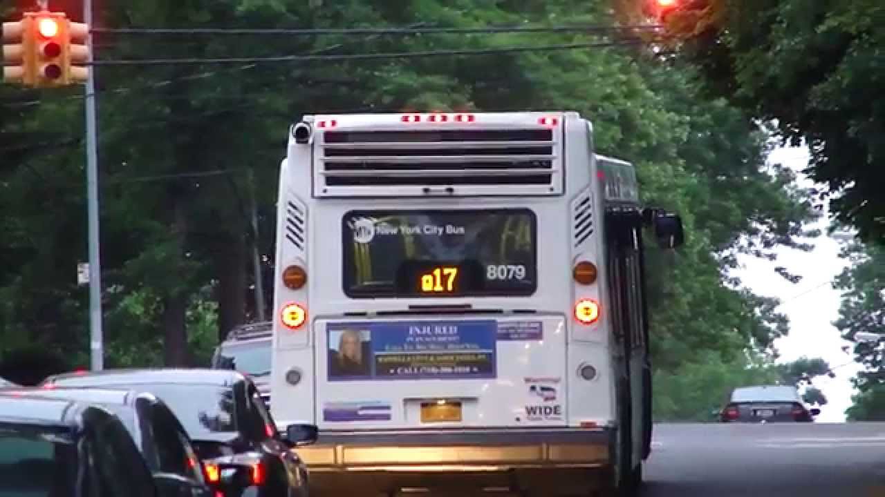 MTA New York City Bus 2011 NovaBus LFS 8079 On The Q17 @ 188th Street ...
