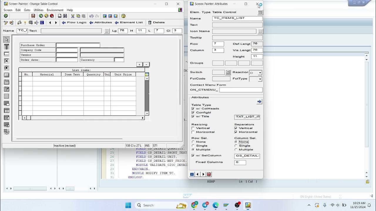 SAP ABAP - Select multiple rows / column using SelColumn - YouTube