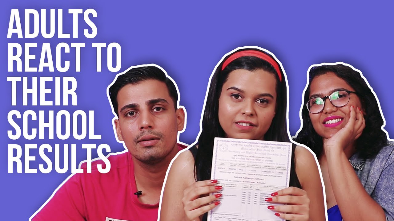 Adults React To Their School Results - YouTube