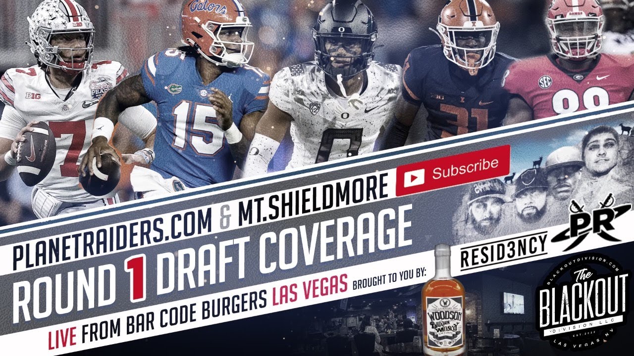 #Raiders | Round 1 2023 NFL Draft Coverage | Mt ShieldMore & Planet Raiders | 🏴‍☠️ - YouTube