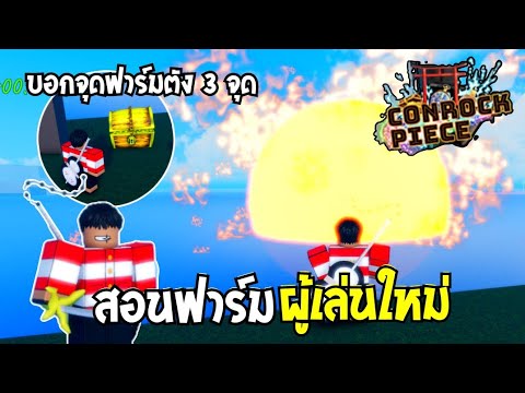👑 ConRock Piece เเมฟวันพีชใหม่ สอนฟาร์มเลเวลสำหรับมือใหม่จนโหด เเละบอก ...