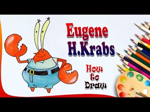 How to Draw Eugene H Krabs || SpongeBob SquarePants || Easy drawing ...