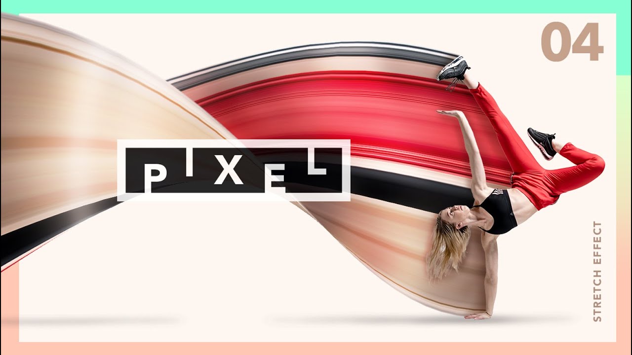 Pixel Stretch Effect in Photoshop | Dynamic & Blended | Graphic design ...