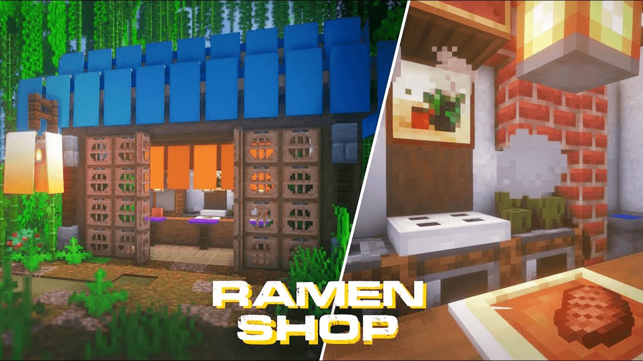 How To Build a Ramen Shop in Minecraft | Ichiraku Ramen | DevilMC - YouTube