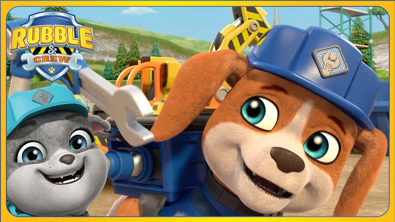 Wheeler Helps Build a Super Tub | Rubble and Crew | Cartoons for Kids ...