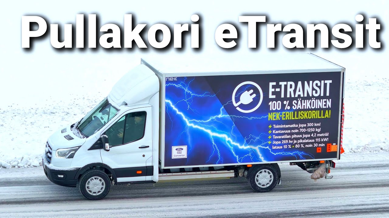 454. Pullakori eTransit, 269hv jättitykkipaku nohevalla kulutuksella ...