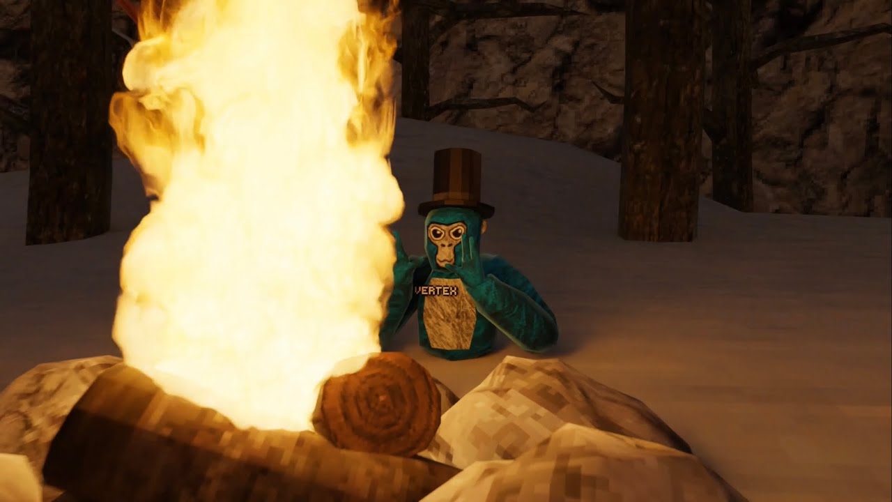 If Gorilla Tag had realistic campfires - Animation - YouTube
