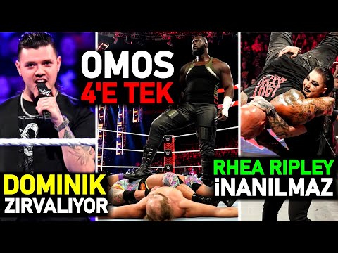 EFSANE GÜREŞÇİ GERİ DÖNDÜ | OMOS 4'E TEK GÜREŞTİ | DOMINIK BOŞ YAPIYOR | WWE RAW Tepki | 24.10.22