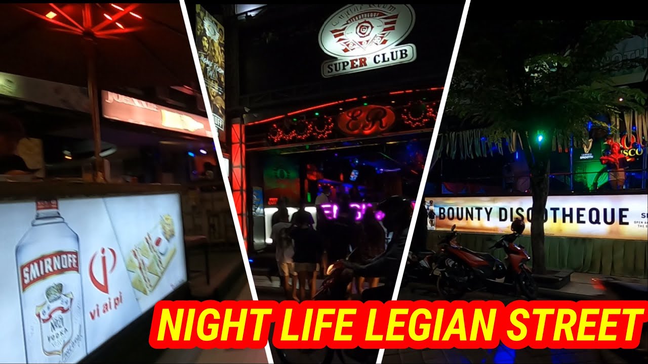 NIGHT LIFE LEGIAN STREET IS READY - BALI INDONESIA - YouTube