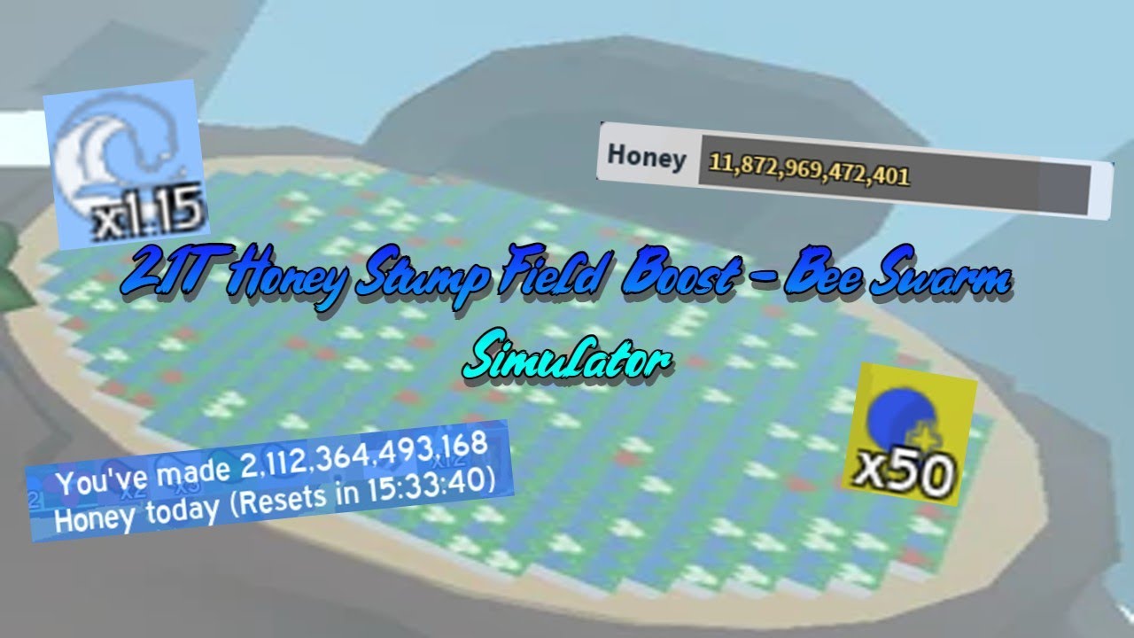 2.1T Honey Boost - Bee Swarm Simulator - YouTube