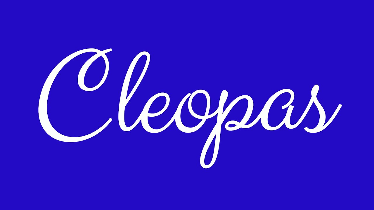 Learn how to Sign the Name Cleopas Stylishly in Cursive Writing - YouTube