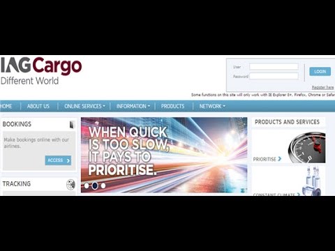 IAG Cargo Tracking,IAG Air Cargo Tracking Status - YouTube