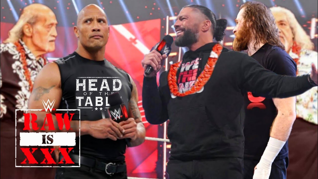 Rock Returns And Confronts Roman Reigns On Raw 30th Anniversary ...