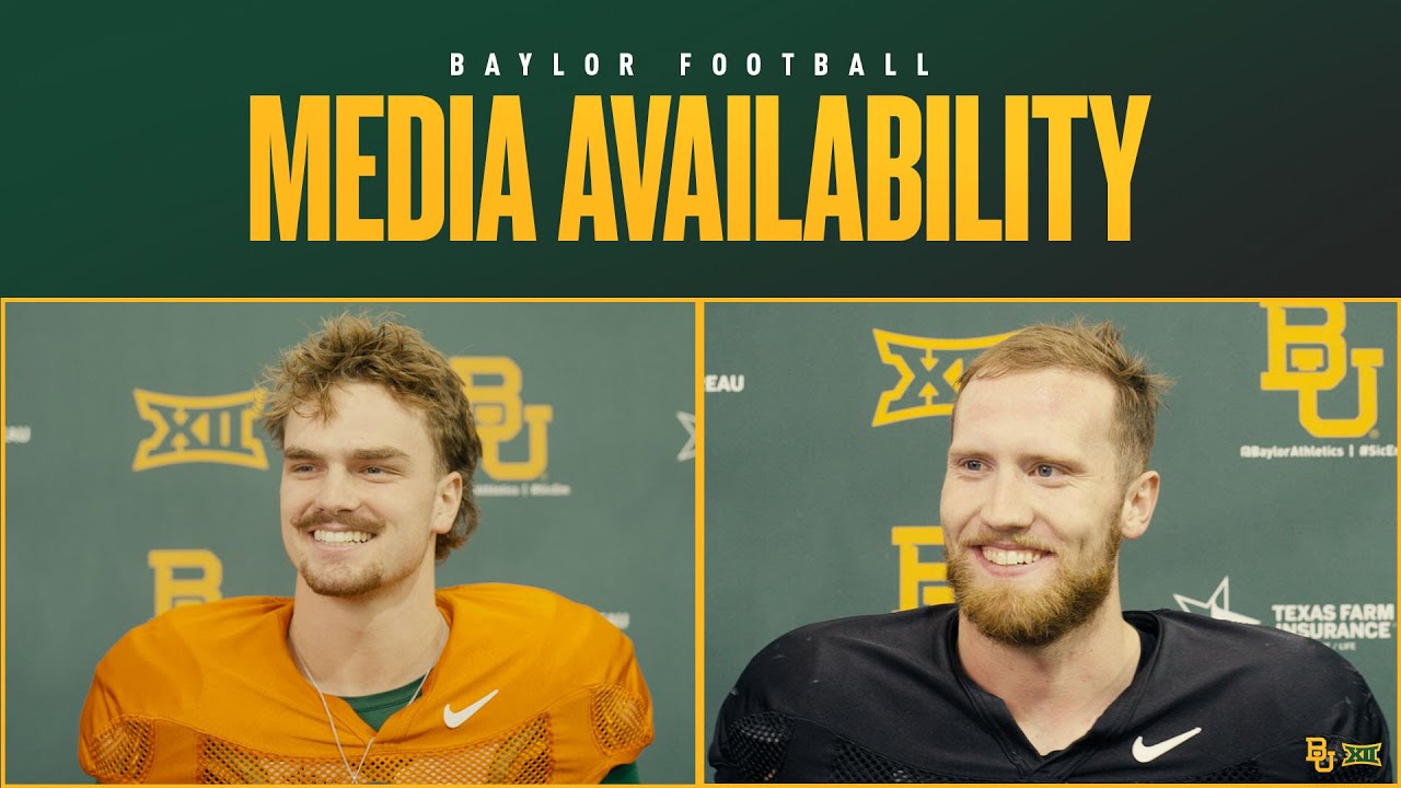 Baylor Football: Sawyer Robertson and Matt Jones Media Availability ...