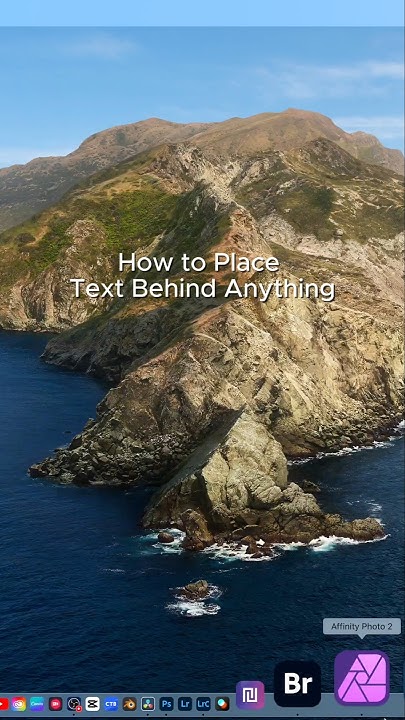 How to Put Text Behind Anything in Affinity Photo! (Quick & Easy Tutorial) #AffinityPhoto # ...