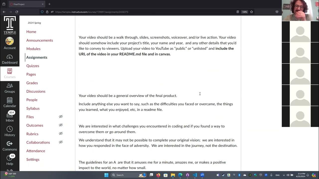 Final Project Video Instructions and Final Review - YouTube