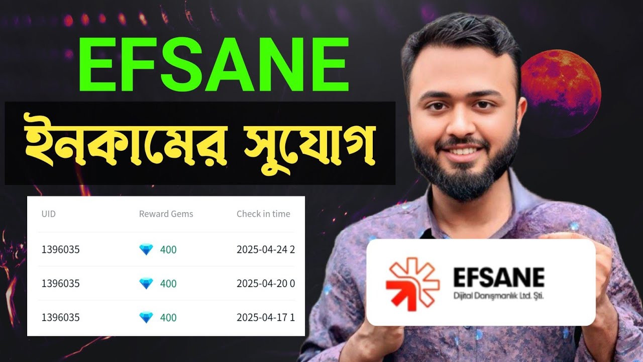 Efsane Airdrop | How to Earn Money From EFSANE | Efsane Site Review - YouTube