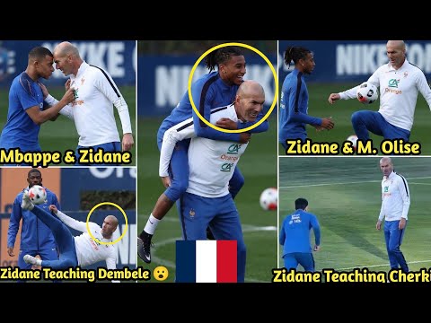 Crazy Things Zidane Did In France Training Session With Michael Olise Mbappe Cherki Dembele