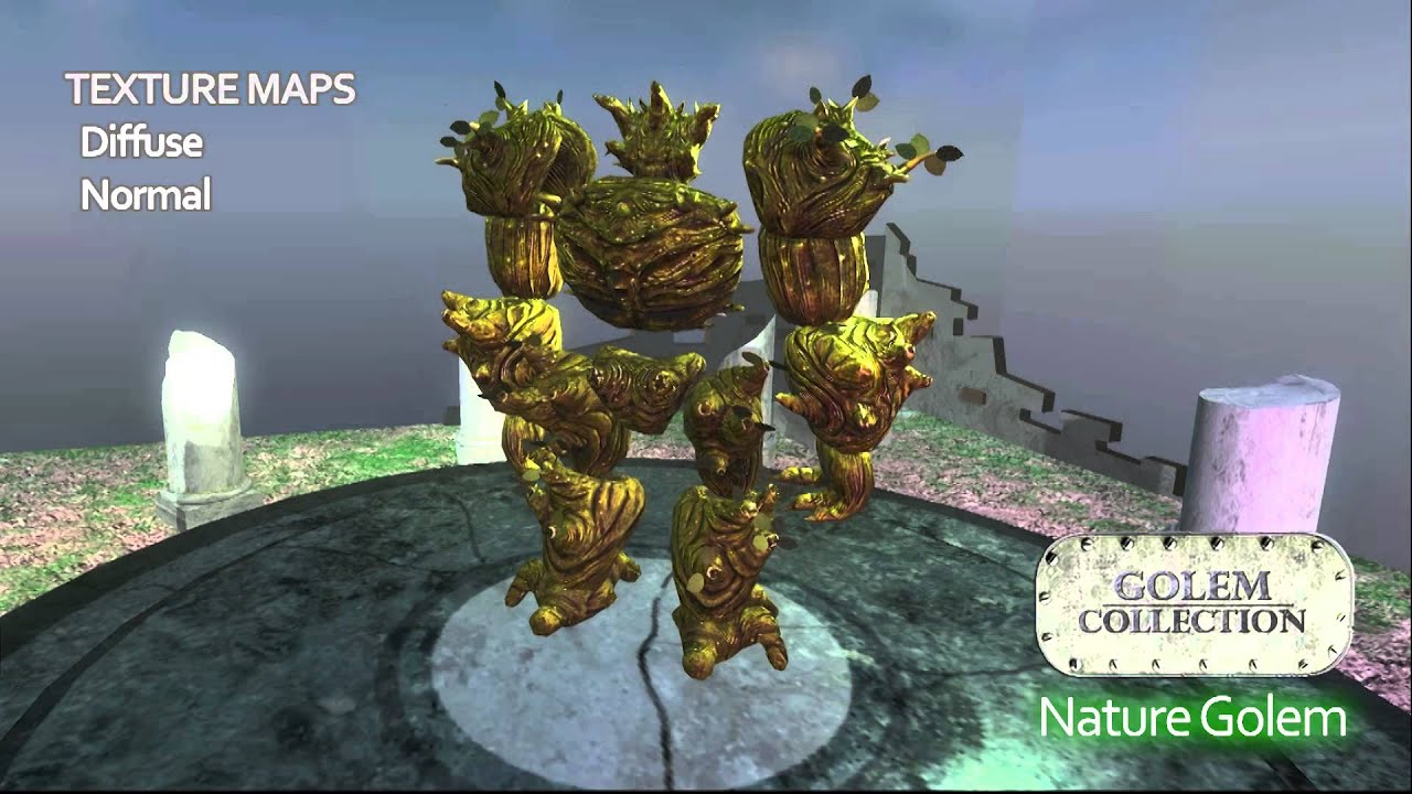 Nature Golem 1.0 [Golem Collection] available at Unity Asset Store ...