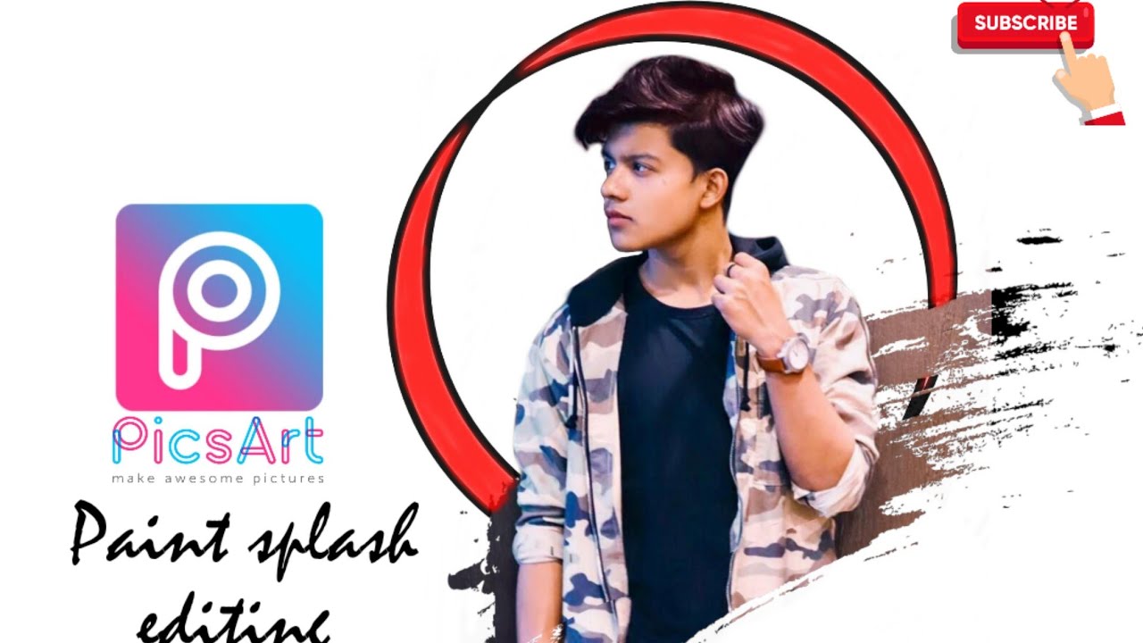 Picsart Paint ink splash effect editing|| PicsArt editing tutorial ...