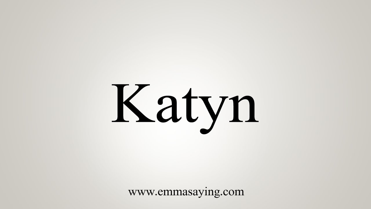How To Say Katyn - YouTube