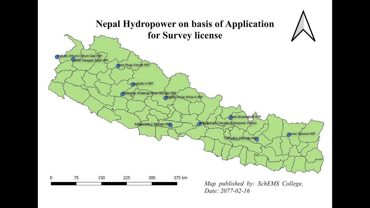 Creating Point map with QGIS | Nepal Hydropower Point map - YouTube