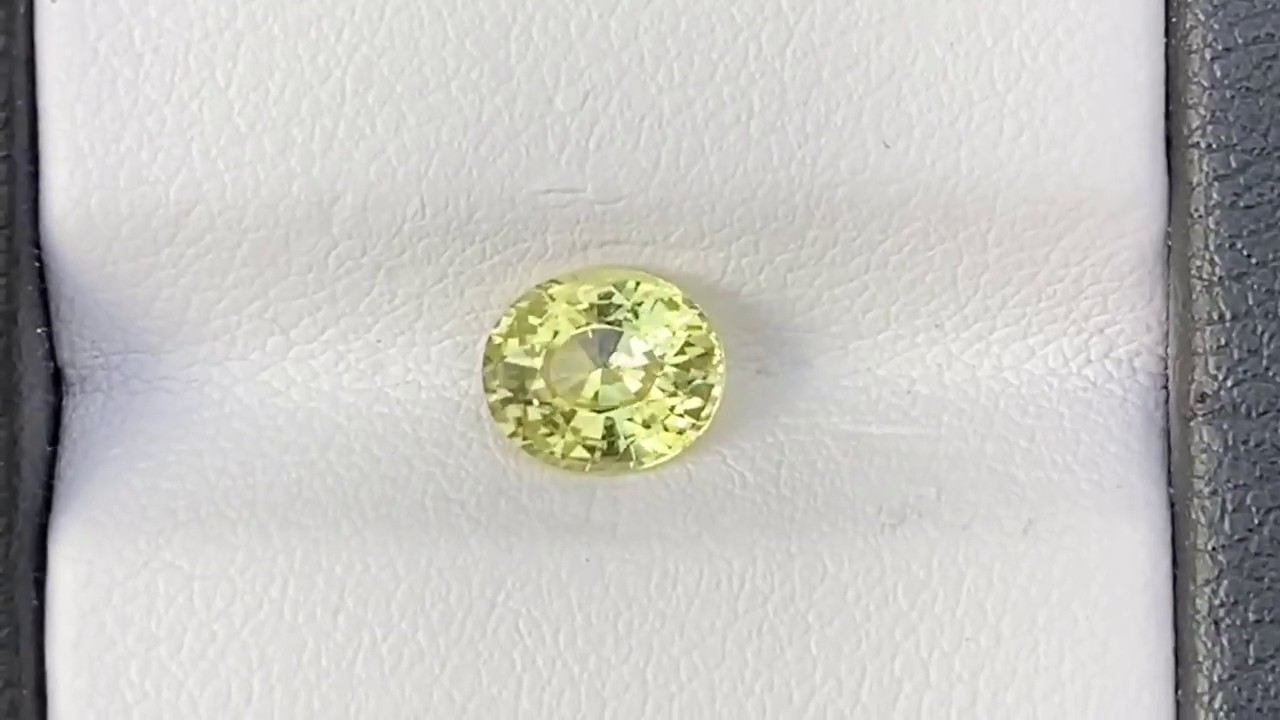 Natural Yellow Chrysoberyl 1.16 Cts Loose Gemstone - YouTube
