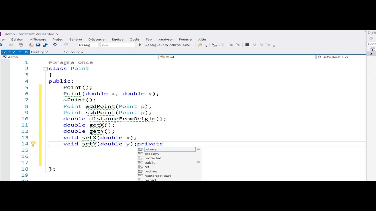 Introduction à la création de classe en C++ - YouTube