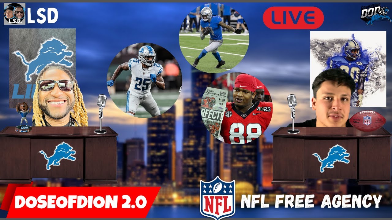 Lions Remaining Needs Updated/ FA News/ Draft Talk - YouTube