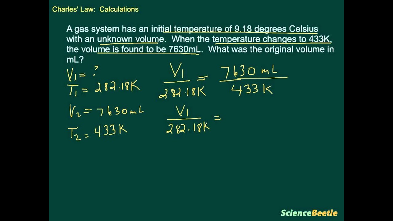 Charles' Law (part 1) - YouTube