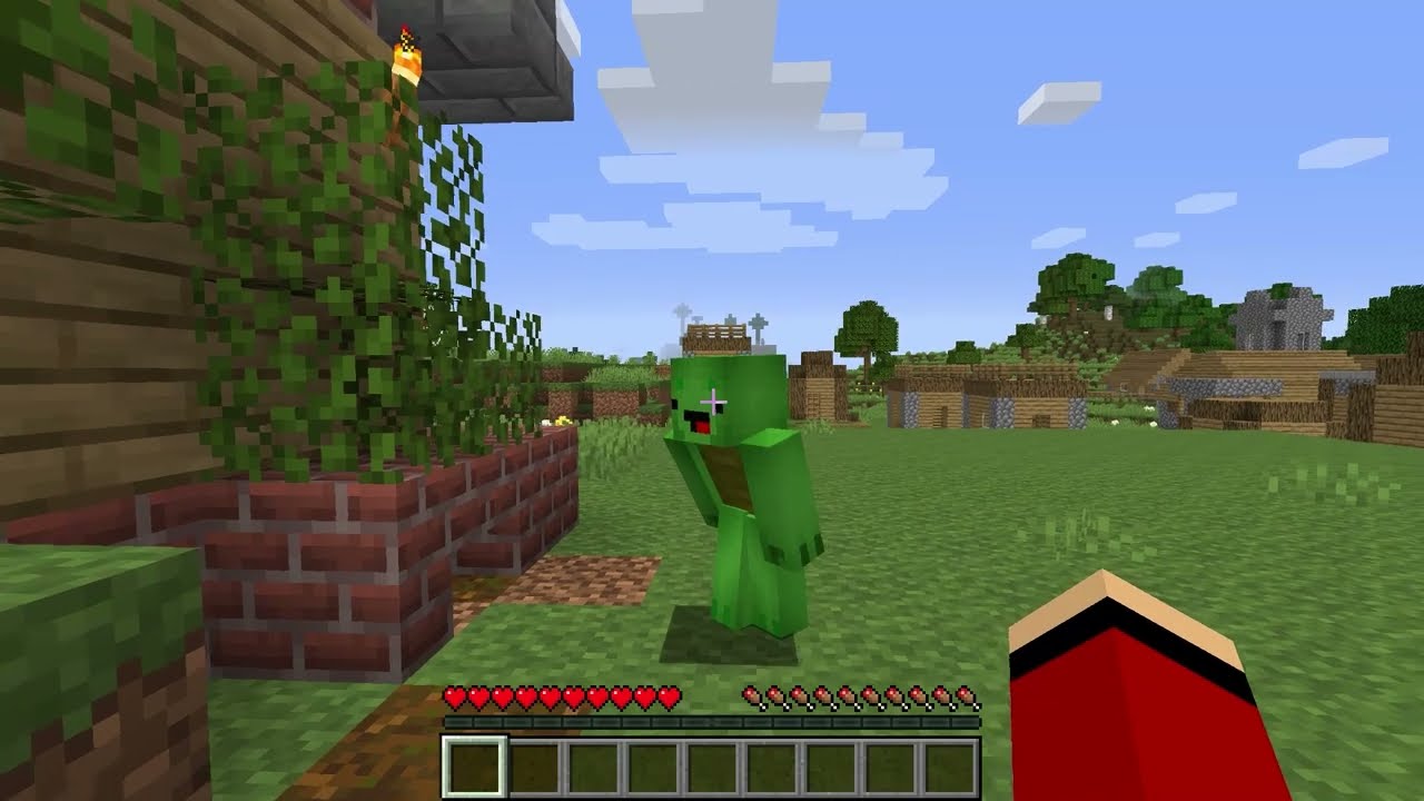 Scary MONKEY under JJ and Mikey's bed in minecraft! Challenge from ...