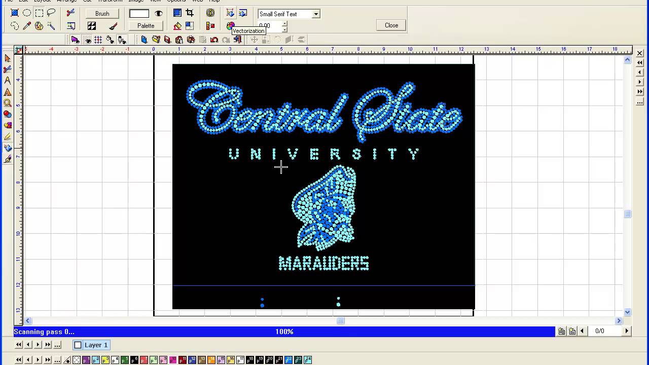 Ioline Design: Scanning and Vectorizing a Rhinestone Image - YouTube