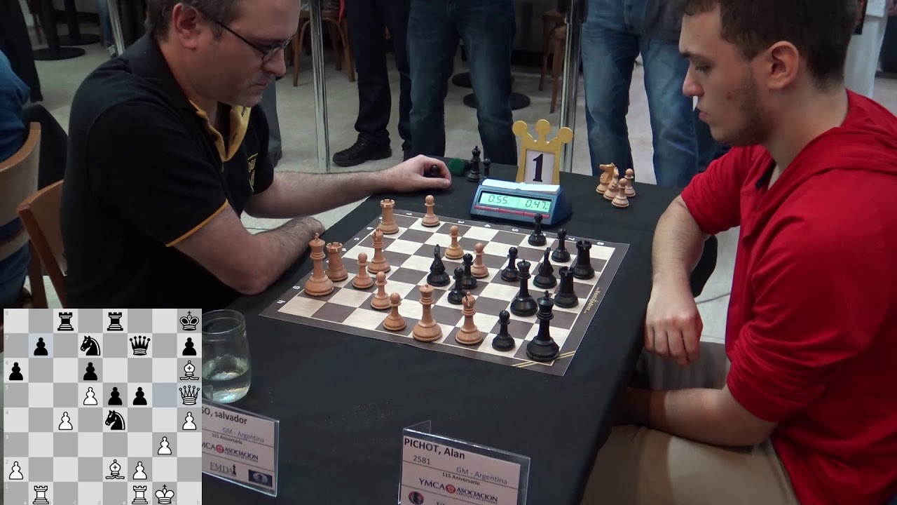 Chess blitz GM Salvador Alonso GM Alan Pichot, Exchange sacrifice - YouTube