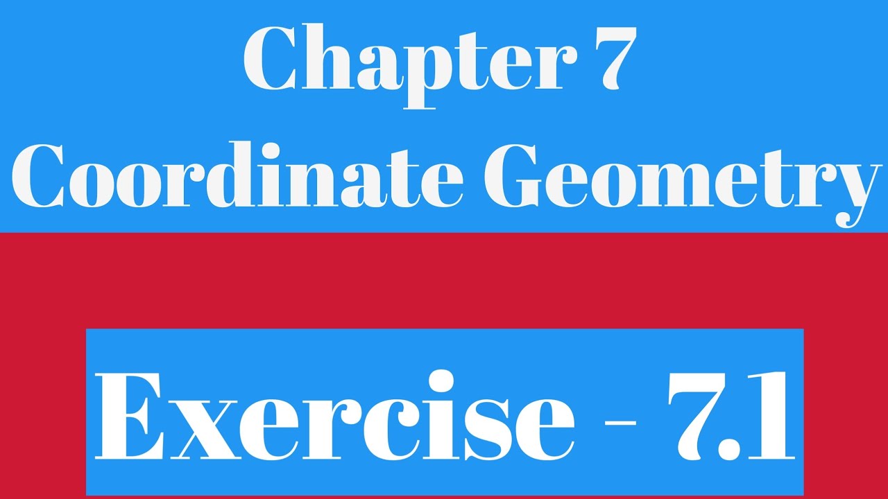 Ncert maths class 10th chapter 7 Coordinate Geometry, Ex- 7.1 Q1 - YouTube