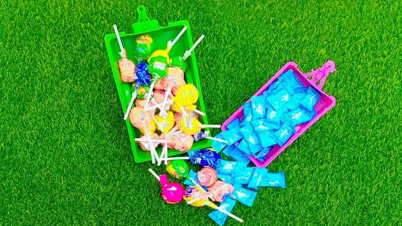 ICE Cold Candy & Different Color Lollipops: ll Yums ASMR ll Satisfying ...