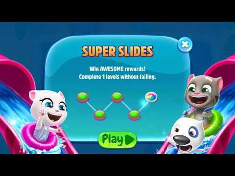 Talking Tom Pool - SUPER SLIDES (iOS, Android)