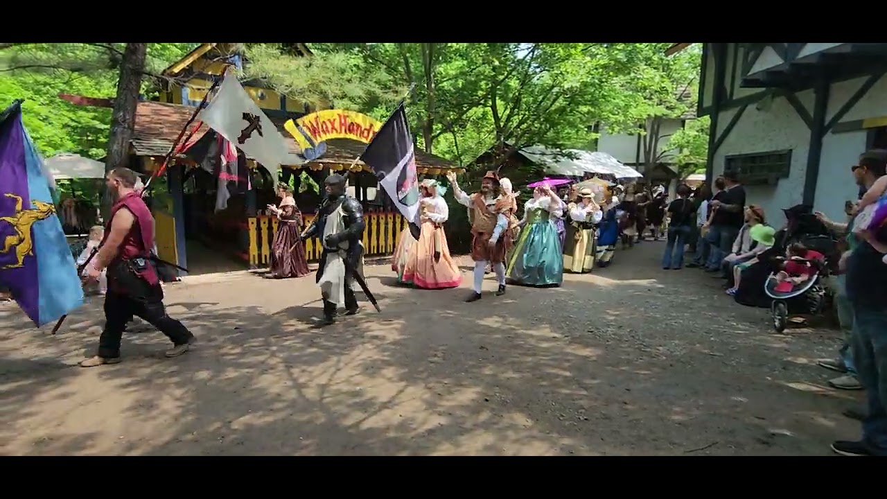 2024 opening day Parade at The Castle of Muskogee Renaissance Fair in ...