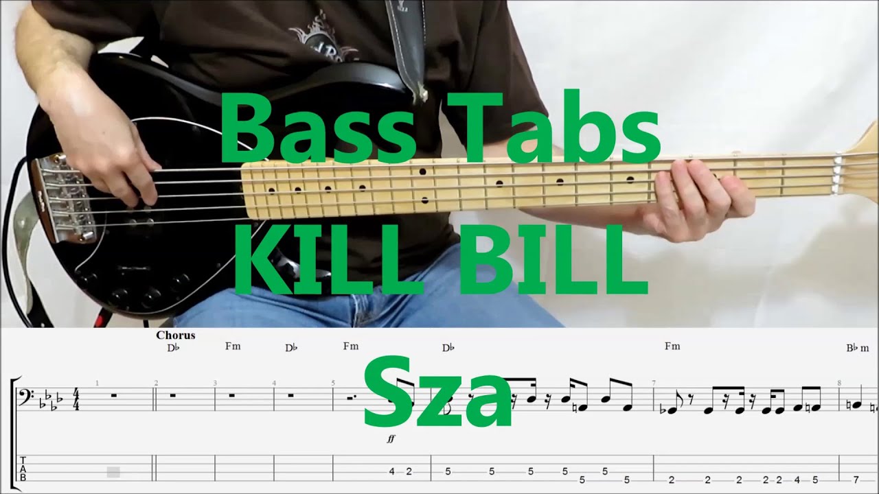 Sza - Kill Bill (BASS COVER TABS) - YouTube