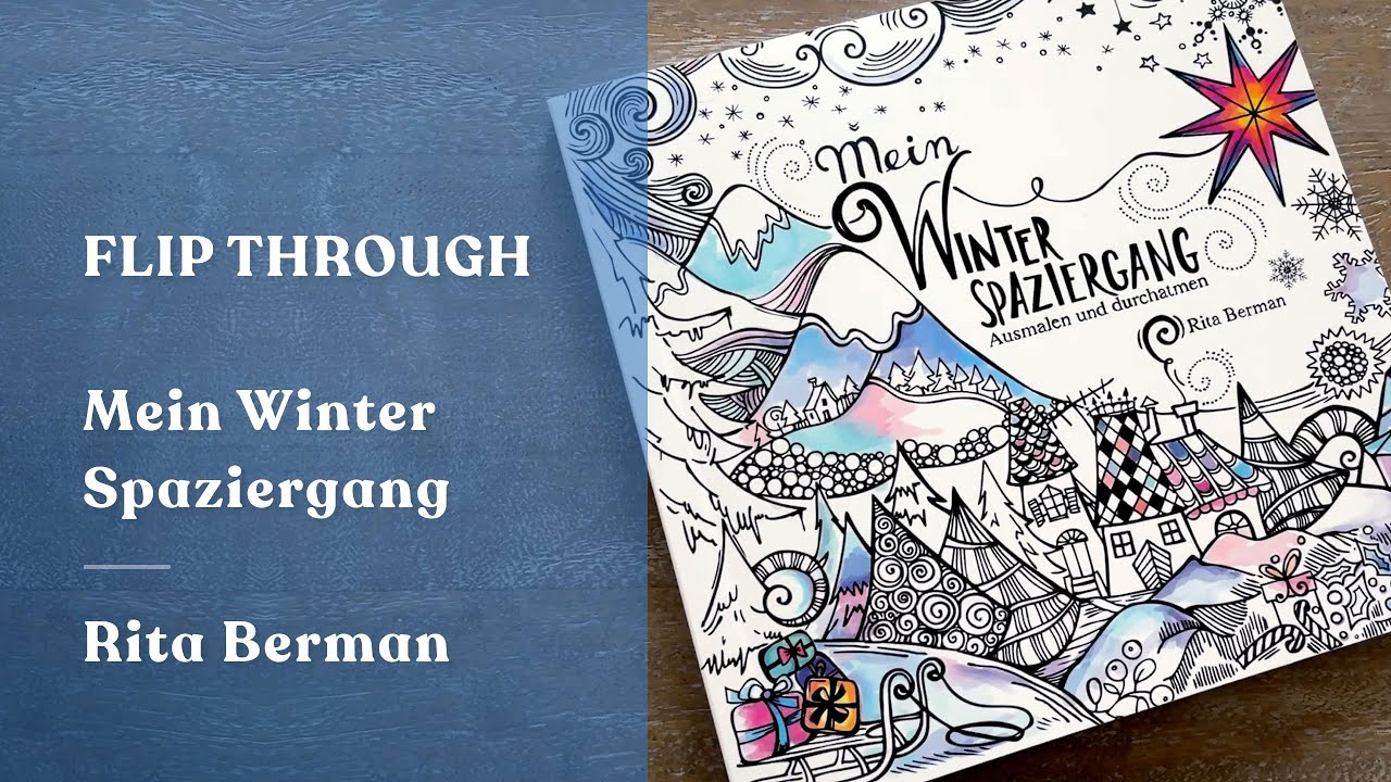 Flip Through ️☃️ Mein Winter Spaziergang from Rita Berman (Coloring ...