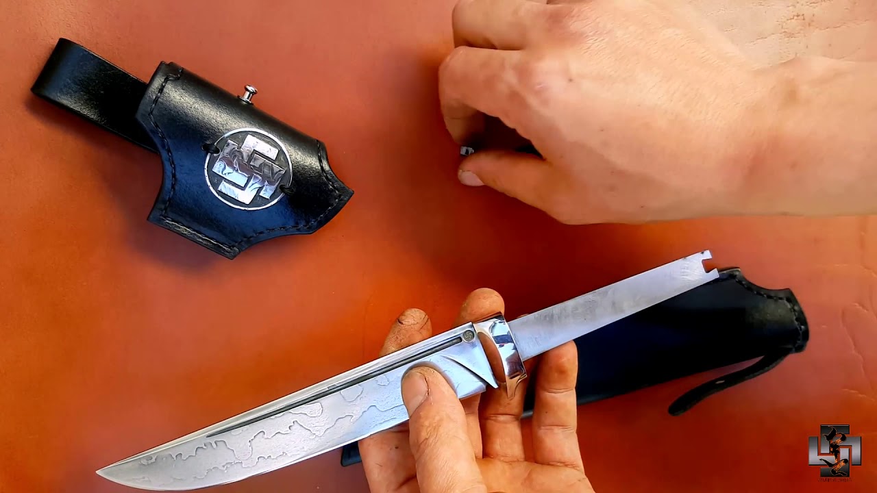 Mongolian knife - YouTube