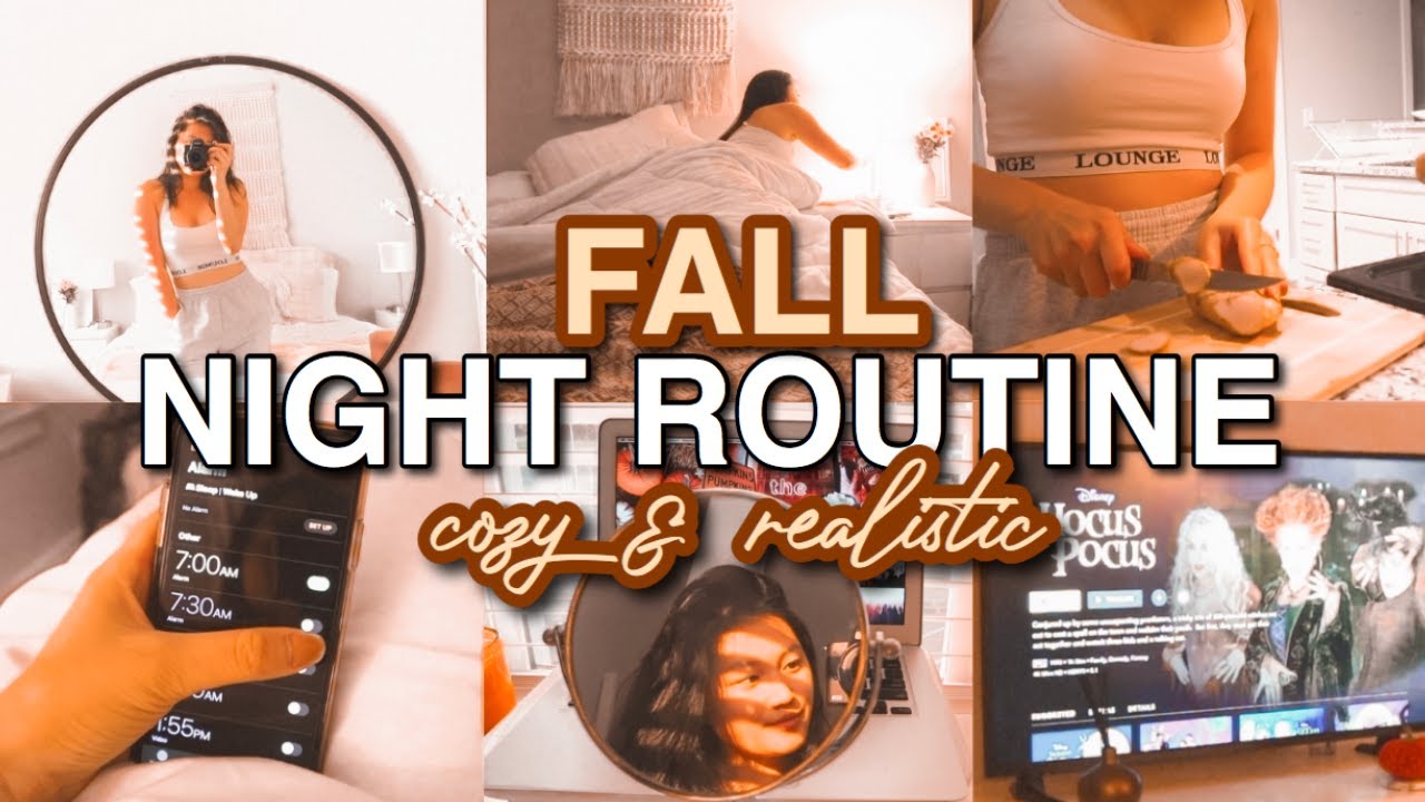 Fall Night Routine Cozy Realistic Evening 2020 Youtube