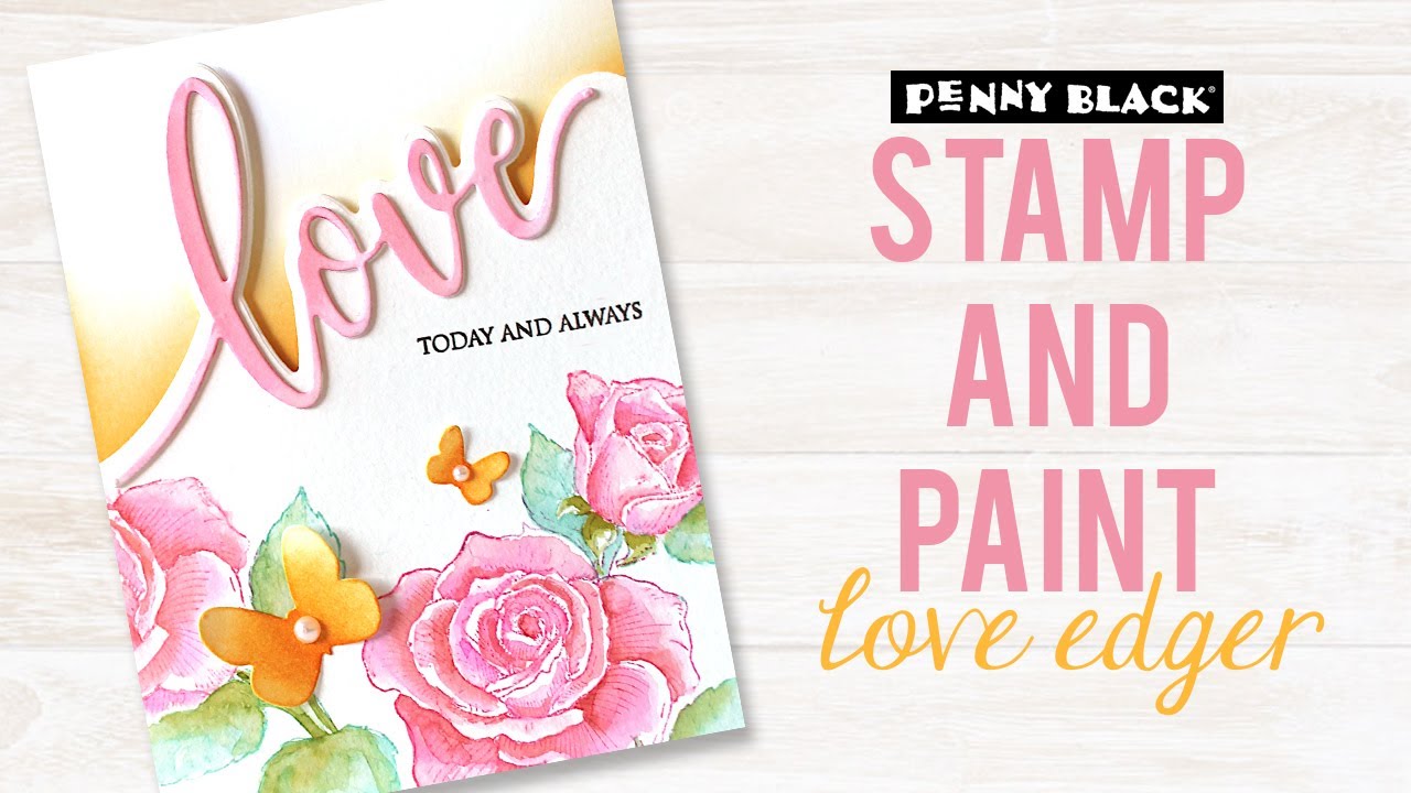 Stamp and Paint Beautiful Roses | Penny Black and Jill Foster (PB&J ...