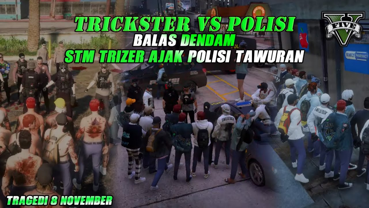 TR VS POLISI-TRAGEDI 8 NOV-STM TRIZER BALAS DENDAM KEPOLISI AJAK ...